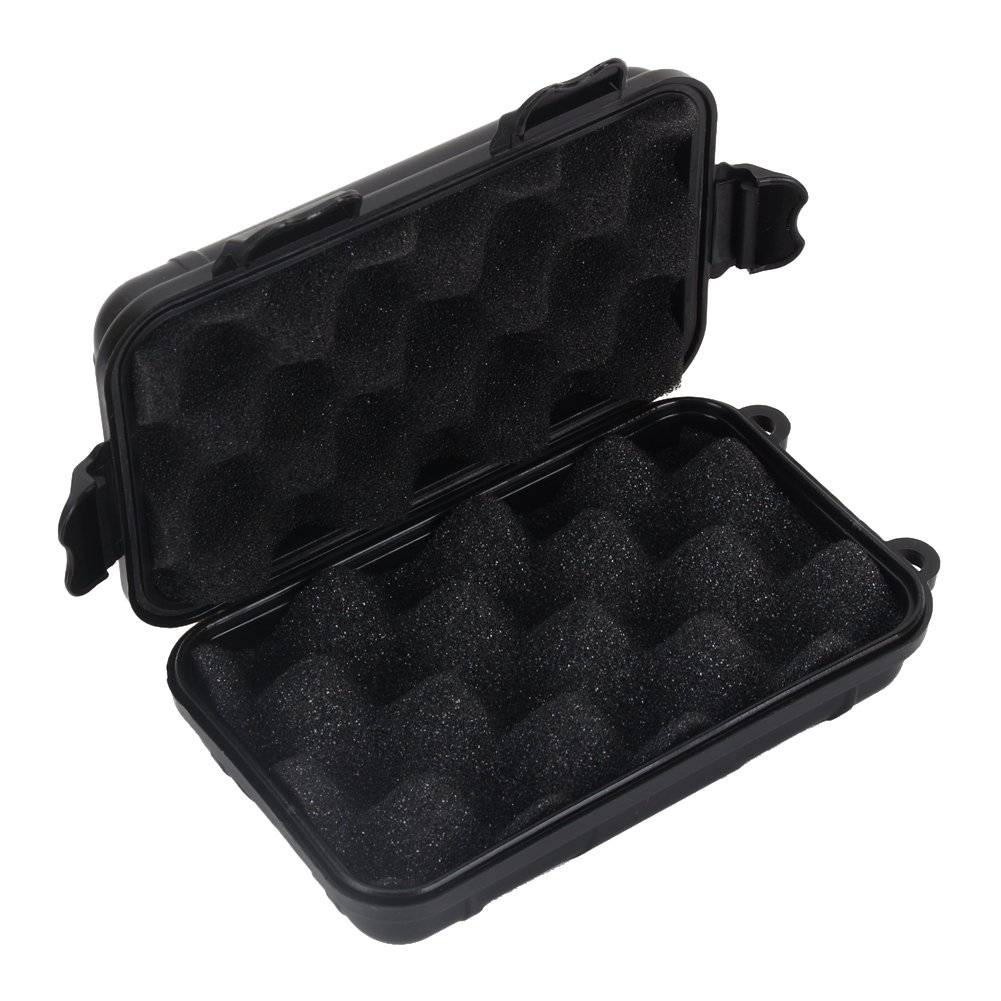VGEBY Waterproof Box, Outdoor Waterproof Shockproof Storage Box with Foam Floating Survivor Small Waterproof Box