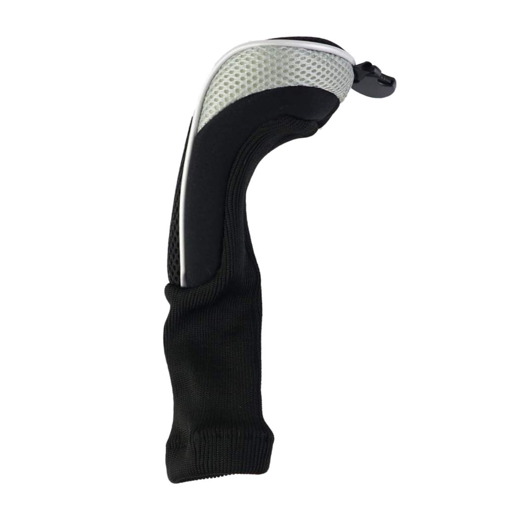 Yiju Premium Mesh Golf Headcover Woods Cover Long Neck Driver, Gray