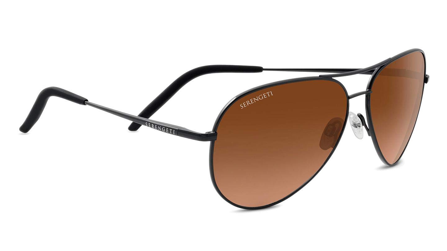 Serengeti Carrara 8453 Satin Dark Gun, Non Polarized Drivers Gradient Lenses