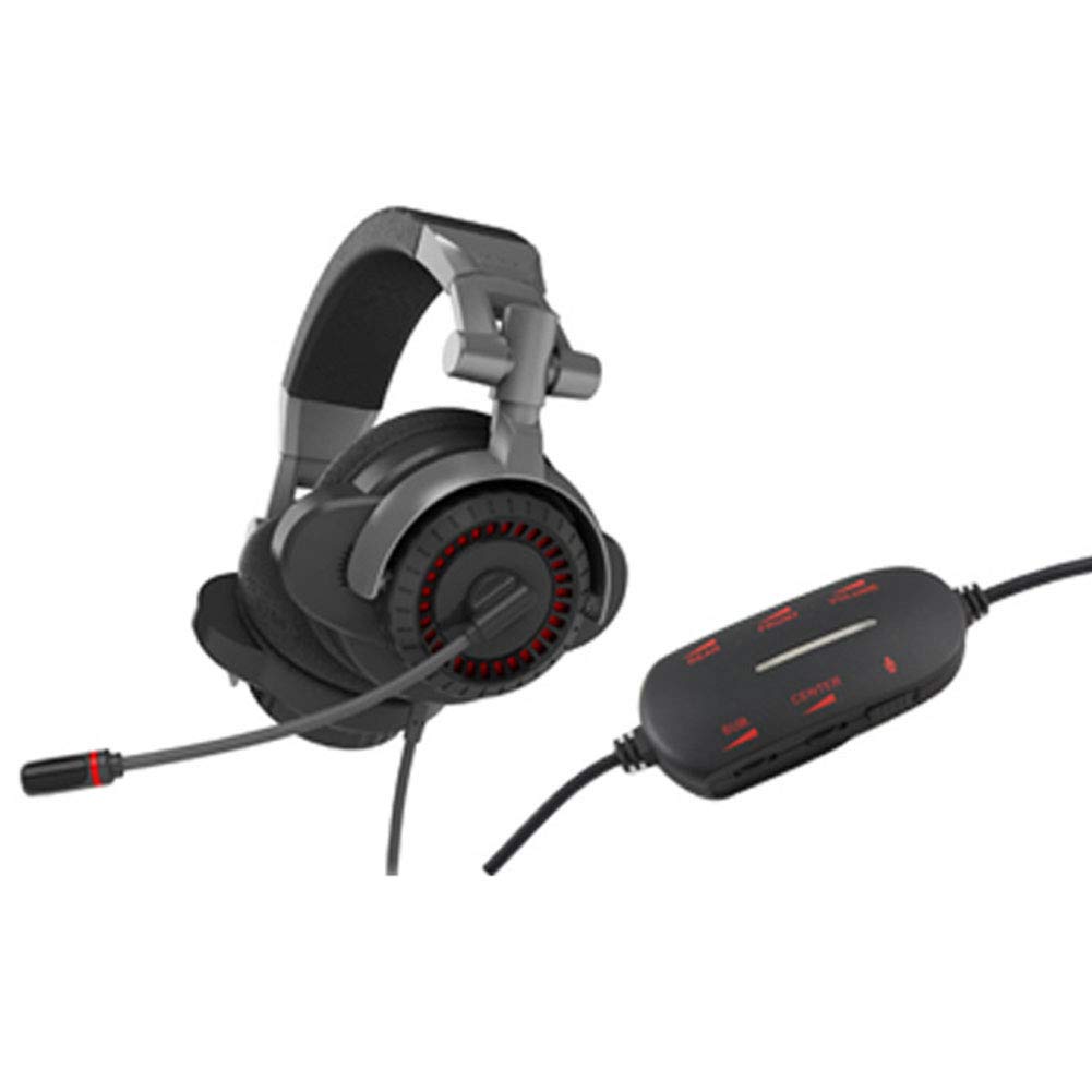 YYZLG Gaming Headset Multi-Channel 5.1-Effect Home Theater Headset, Stereo Surround Sound Gaming Headset, with Noise-canceling Microphone and Online Control
