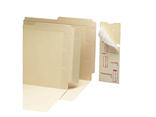 Smead Folder End Tab Converter, Reinforced 8" High Tab, Letter/Legal, Manila, 500 per Box (68080)