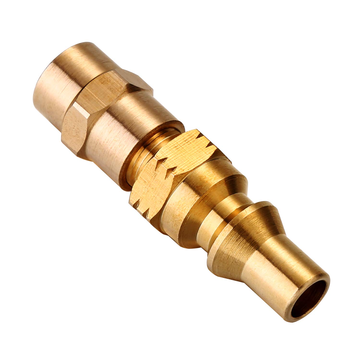WADEO 1/4" RV LP Quick Connect/Disconnect Conversion Fitting Adapter Replacement Parts for Portable Gas Grill, with 1/8'' Female Thread x 1/4'' Male Quick Connect Plug