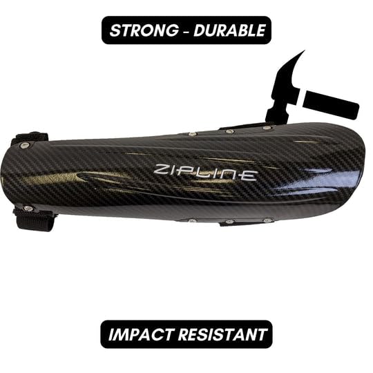 Zipline Ski Racing Forearm Guard Protector - US Ski Team Official Supplier (Black Carbon)