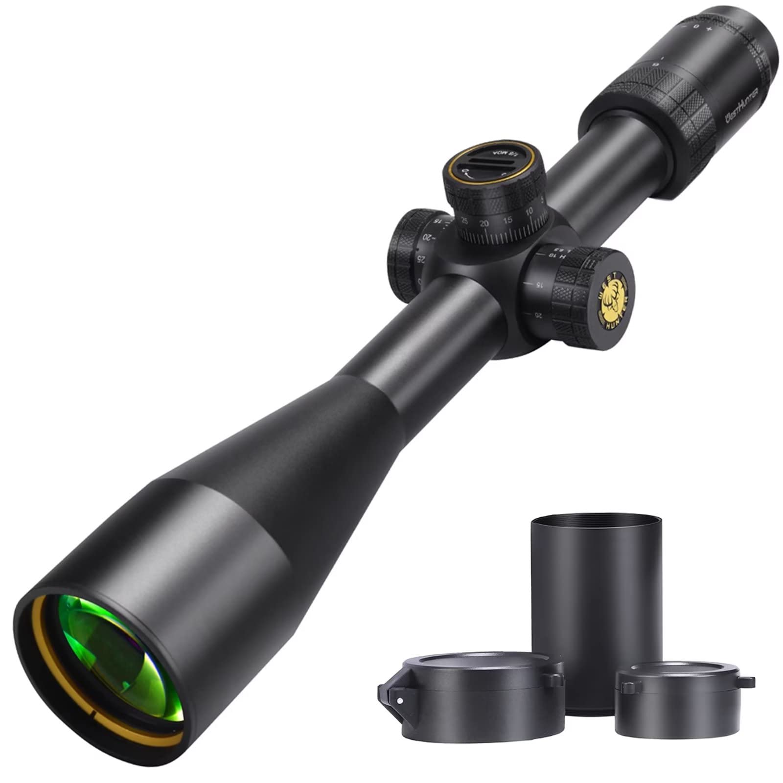 WestHunter Optics HD-N 6-24x50 FFP Scope, 30 mm Tube First Focal Plane 1/8 MOA Precision Shooting Scopes, Only Optics & Basic Accessories