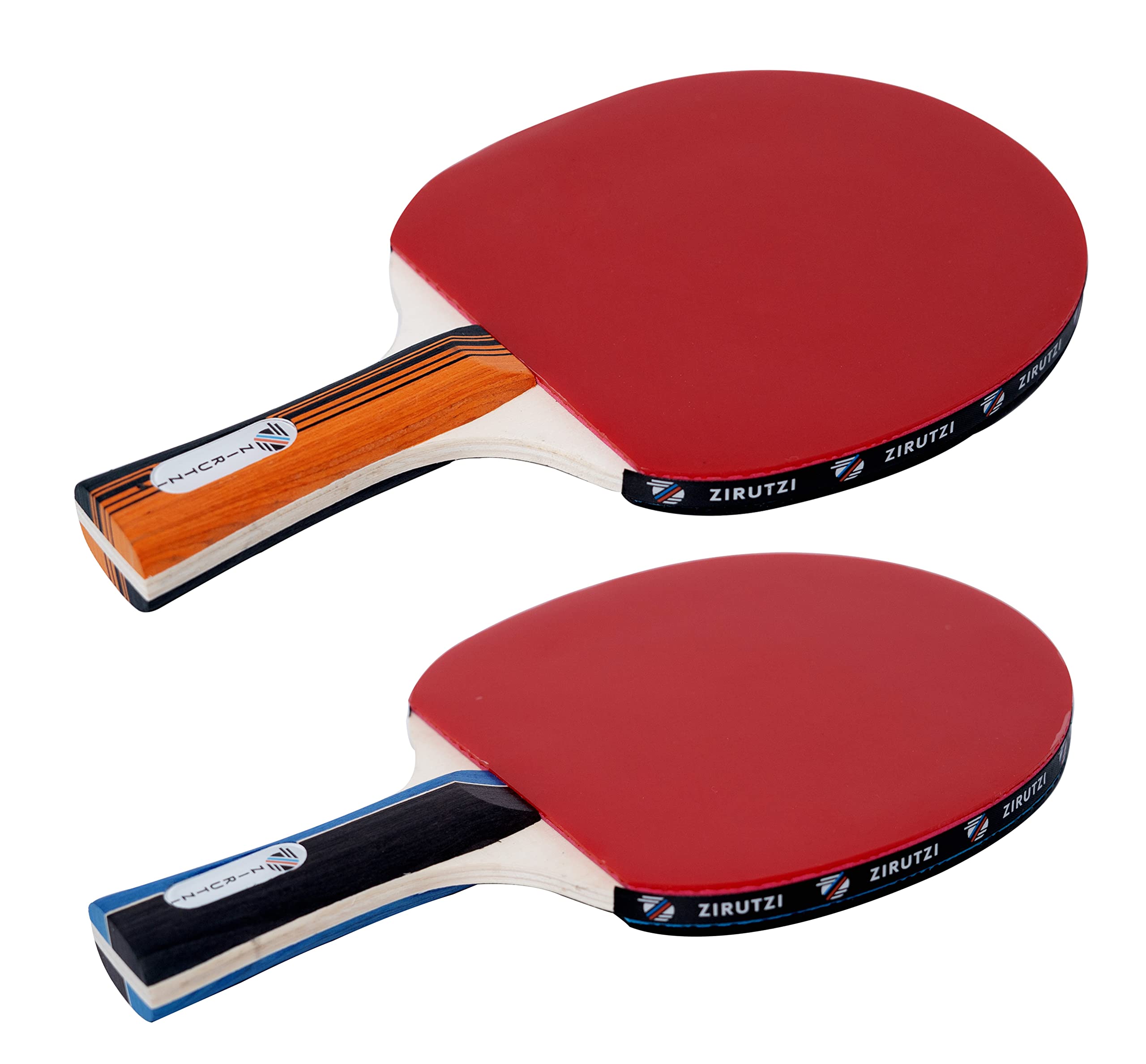ZIRUTZI Table Tennis Set with Retractable Ping Pong Net for Any Table - Ping Pong Paddles Set of 4-6 Ping Pong Balls - 1 Portable Ping Pong Set Case - Complete Ping Pong Set to Play Anywhere