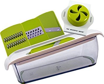 Sharper Image 3 in 1 Mandoline Super Slicer with Non Slip Container