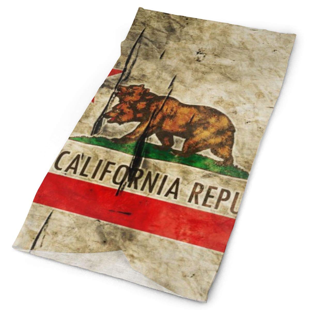 Vintage New California Republic Red Line Balaclava Sun Protection Face Mask Motorcycle Mask Fishing Headbands