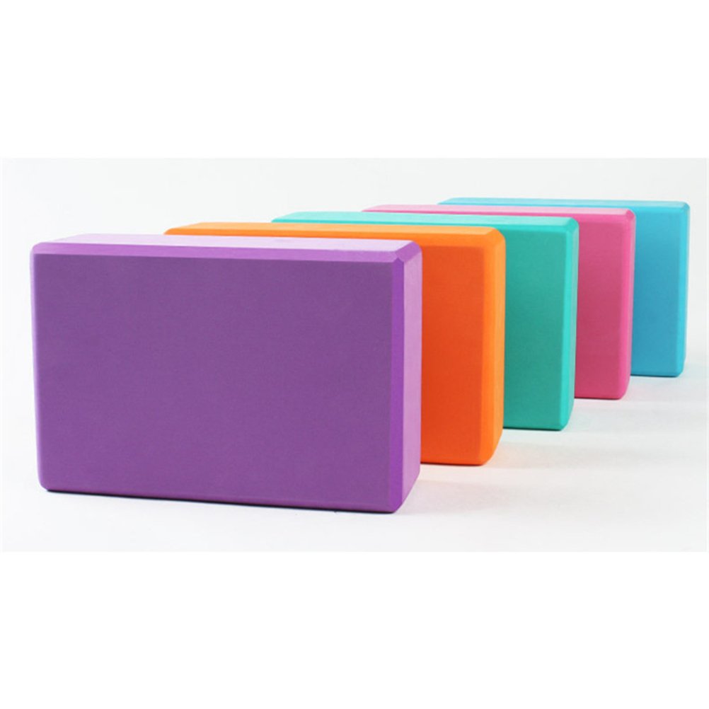Supvox Yoga Pilates Bricks High Density EVA Foam Block Exercise Stretching Aid (Purple)