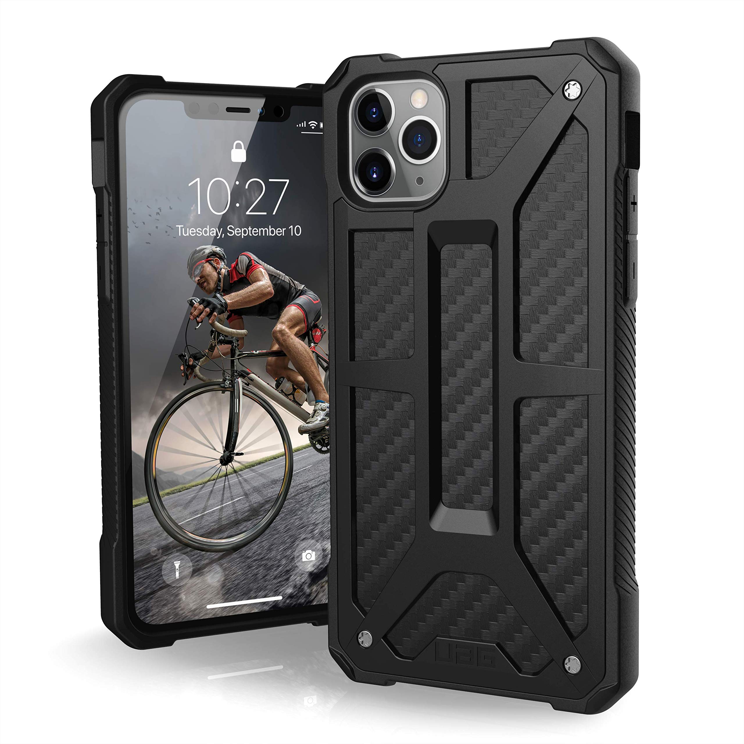 URBAN ARMOR GEAR UAG Designed for iPhone 11 Pro Max [6.5-inch Screen] Monarch Feather-Light Rugged [Carbon Fiber] Military Drop Tested iPhone Case