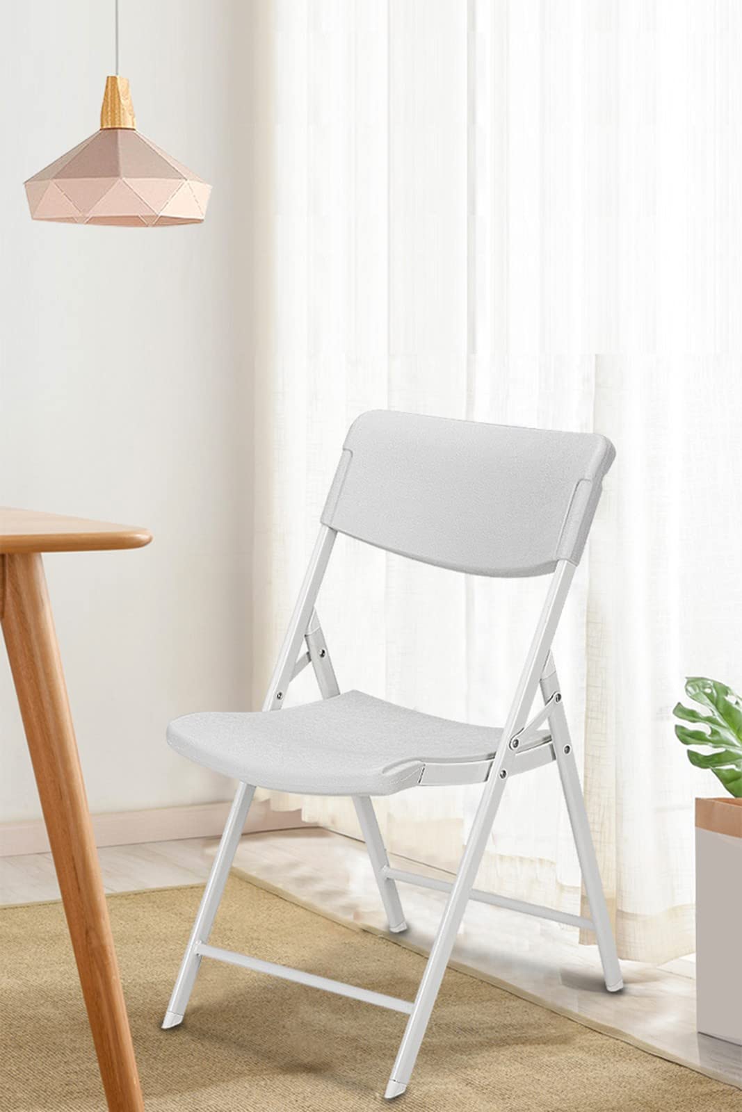 XELDEC Home Folding Chair Conference Leisure Dining Chair Office Plastic Backrest Chair Portable Simple