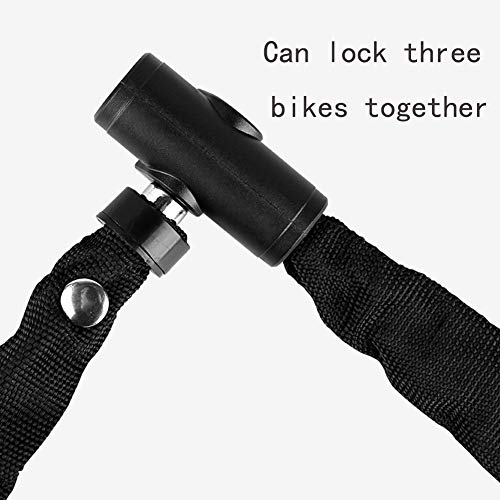 ZHYING Anti Theft Bike Lock with 2 Key,Bicycle Steel Chain,Ring Multipurpose Lock for Scooter,Motorcycles,Helmet,Skateboard