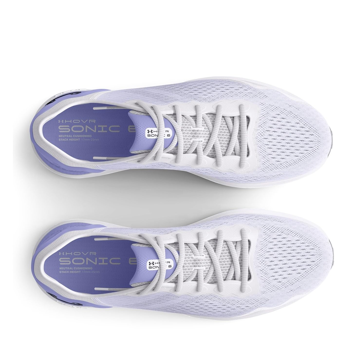 Under Armour Women's HOVR Sonic 6, (104) White/Purple Ice/White, 9, US