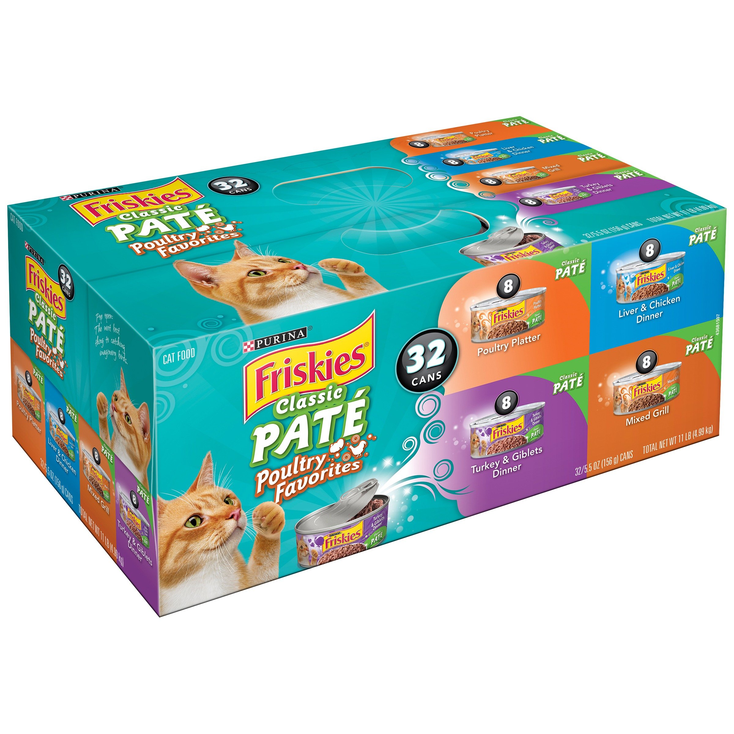 Purina Friskies. Classic Pate Poultry Favorites Cat Food Variety Pack (Variety Pack 1)