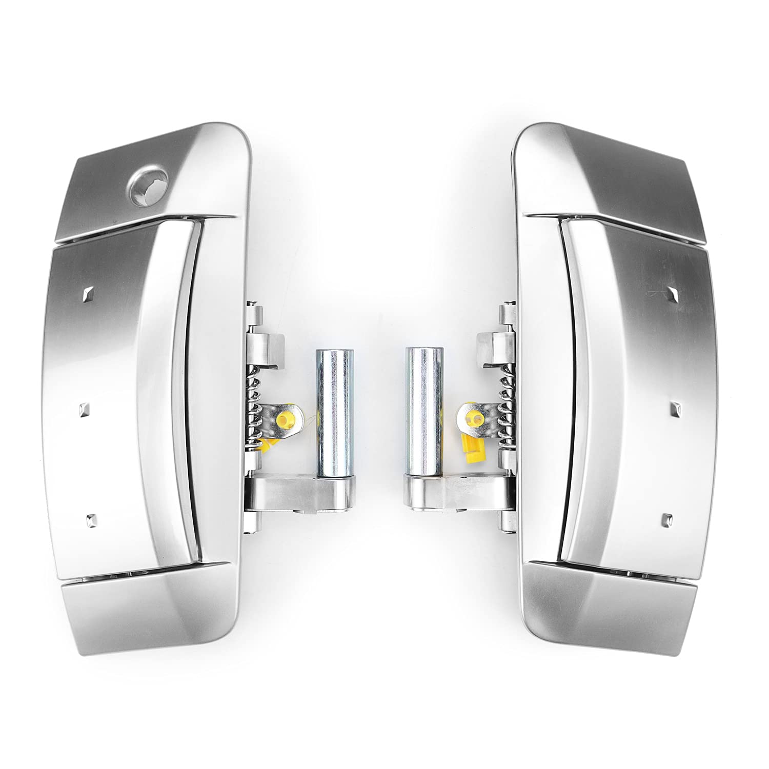 USTAR Chrome Silver Exterior Door Handle Fit for Nissan 350Z 2003-2009 Left Driver Right Passenger Kit 80606-CD01E 80606-CD01D 80606-CD00B 80607-CD41E 80607-CD40B