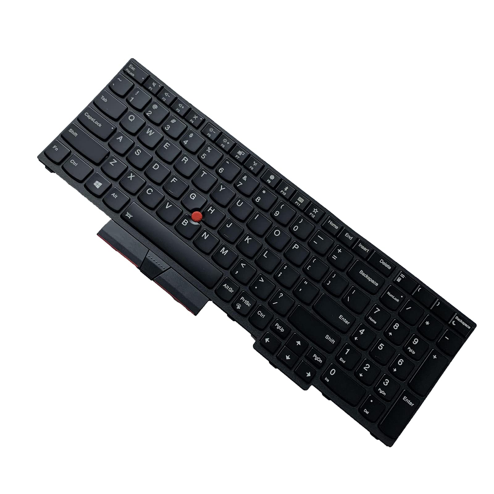 Tiugochr Laptop Replacement US Layout with Backlight with Pointing Keyboard for Lenovo ThinkPad E580 E585 E590 E595 T580 T590 L580 L590 P52 P72 P53 P53S P73 01YP640 01N729 01YP560 PK131672B00 01YP680