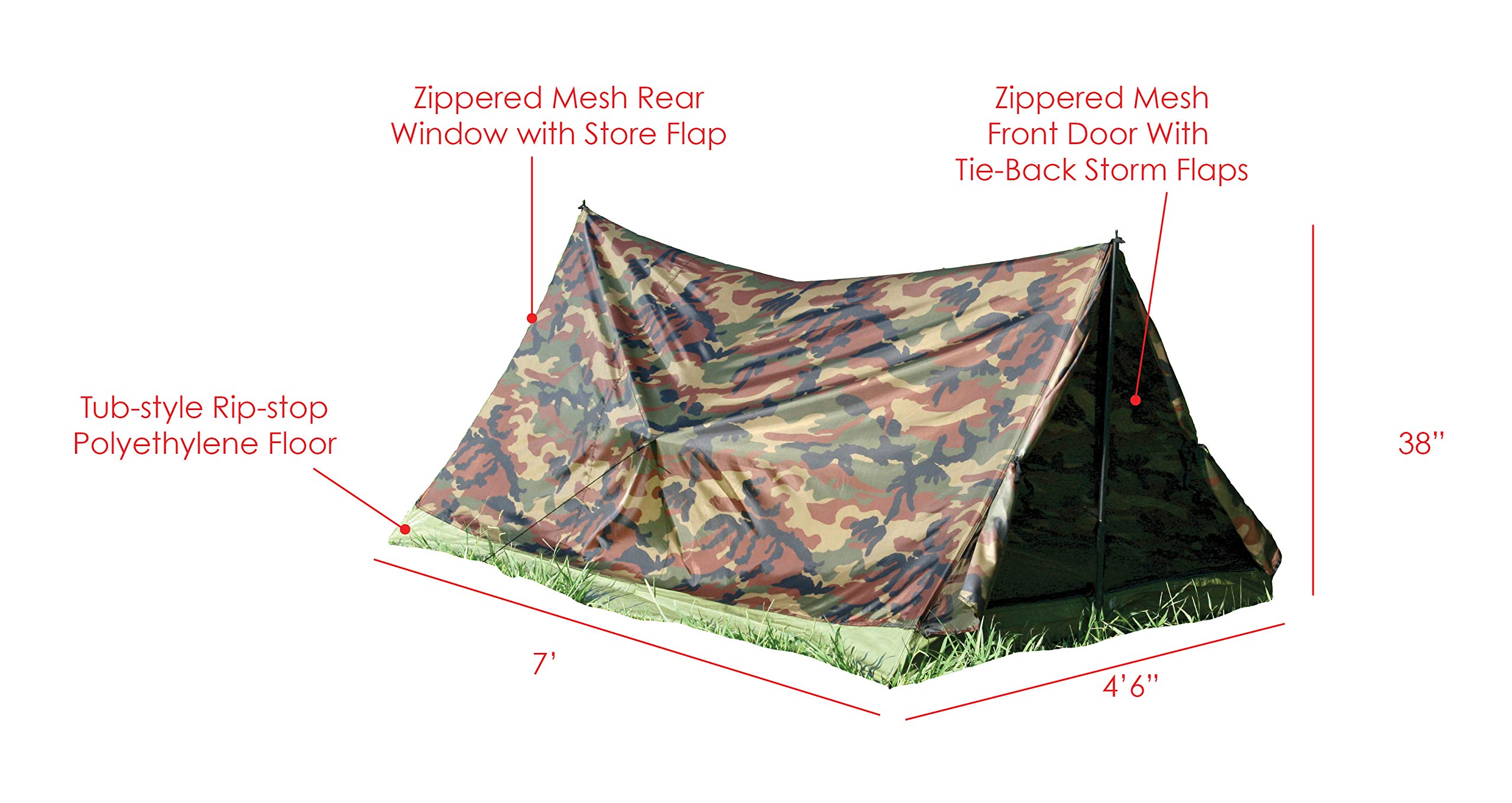 Texsport 2 Person Camouflage Trail Tent