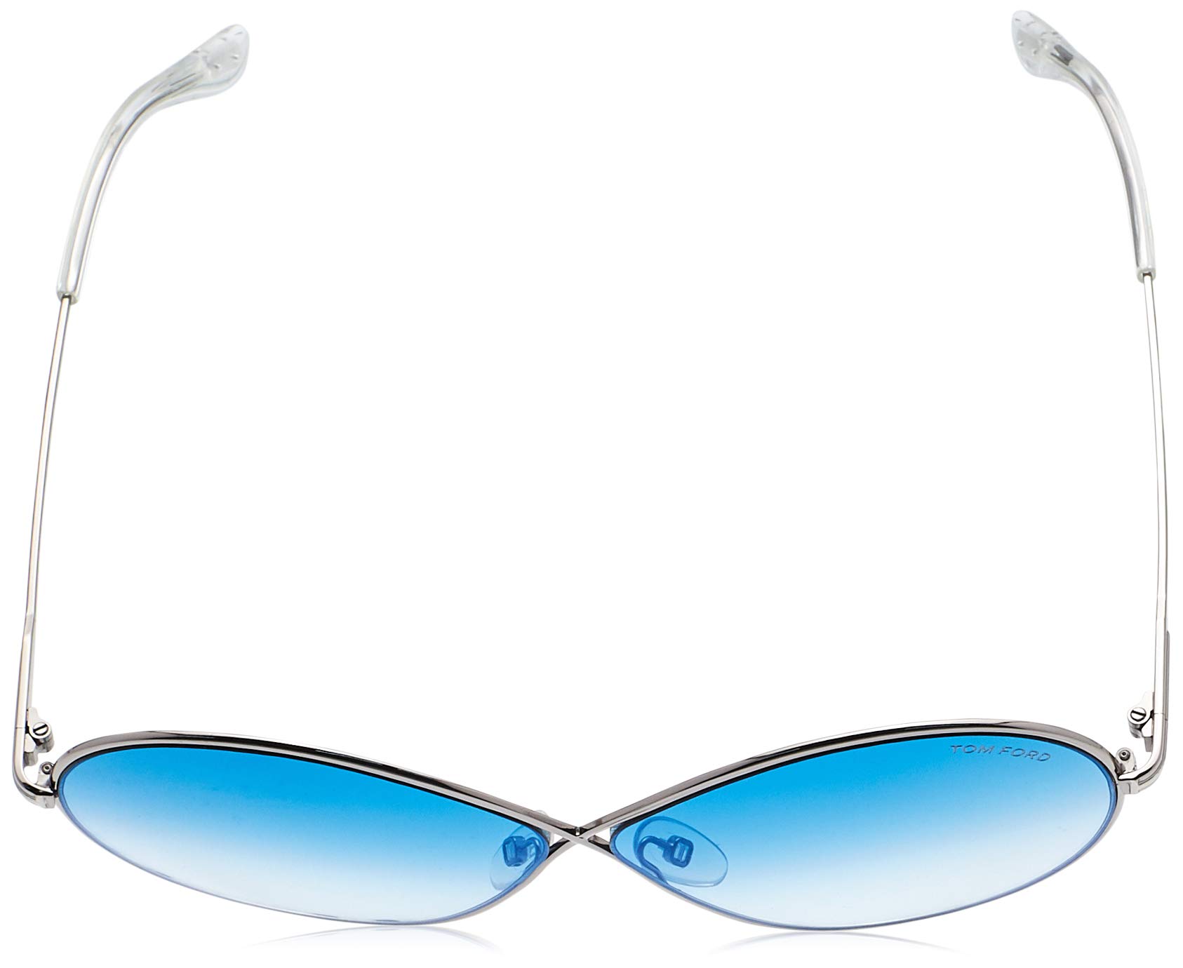 Tom Ford FT0564 14X Shiny Light Ruthenium Rania Round Sunglasses Lens Category