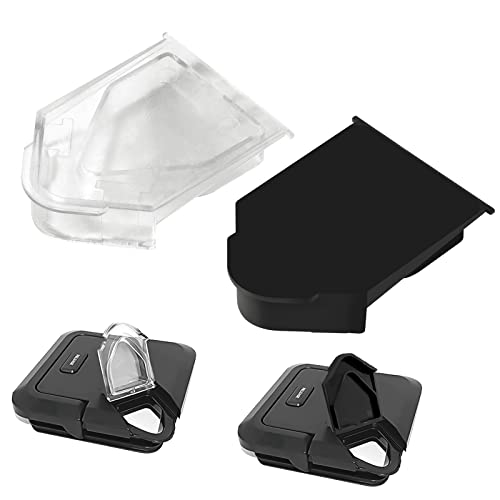 Spout Cover Replacement for Ninja Blender Lid,Pour Spout Cover Flap Lid for Ninja Blender Lid for 72 oz Pitcher,Accessories for Ninja Blender NJ600-NJ602 and BL500-BL781 (Black&Clear)