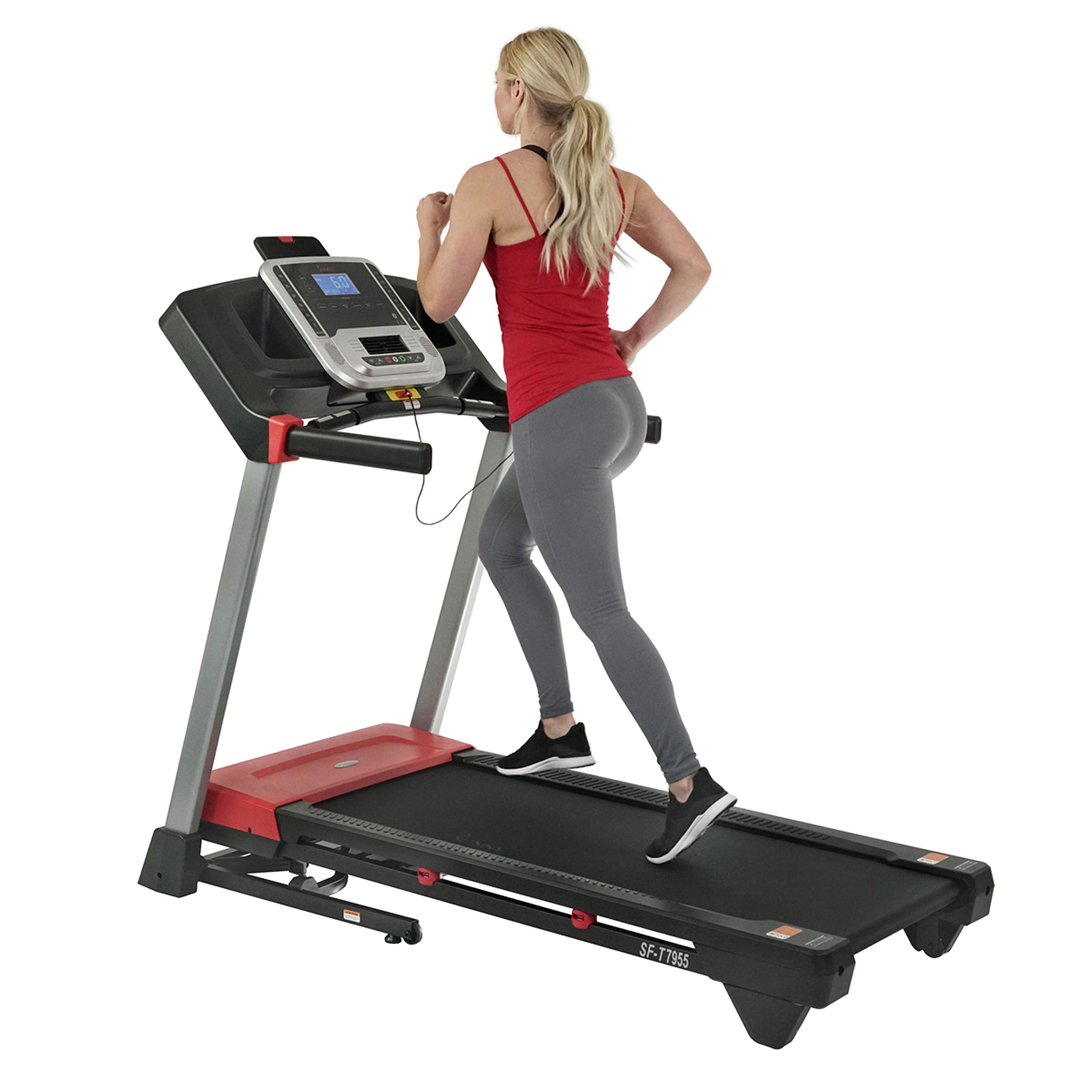 Sunny Health & Fitness Evo-Fit Incline Treadmill with Bluetooth and Dual Device Tablet Holders - SF-T7955