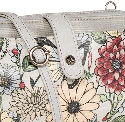 Sakroots Women's, Blush in Bloom, 7.3in L x 1.5in W x 4.3in H Wristlet Drop: 5.5 in, Crossbody Drop: up to 23 inches