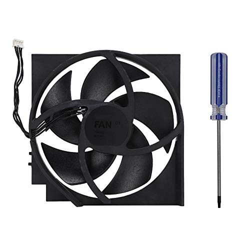 Ymiko Durable ABS Internal Cooling Fan for Xbox ONE S OEM 5 cutters 4 Pin, Comes with Screwdriver