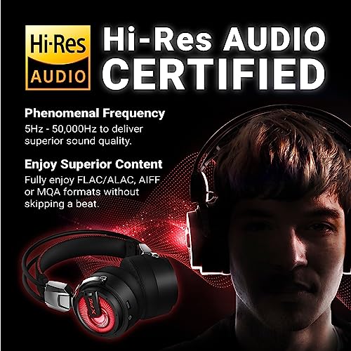 XPG Precog Gaming Headset with Mic Hi-Fidelity Dual Drivers 7.1 Virtual Surround Sound (XPG Precog), One Size