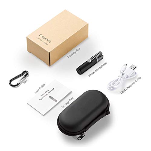 ZealSound Bluetooth 5.0 Lavalier Microphone, 98ft Wireless Range, Noise Cancellation, Portable, Easy to Use, for Phone Calls, Video Recording, Podcasting, Lectures, Interviews, Zoom Meetings