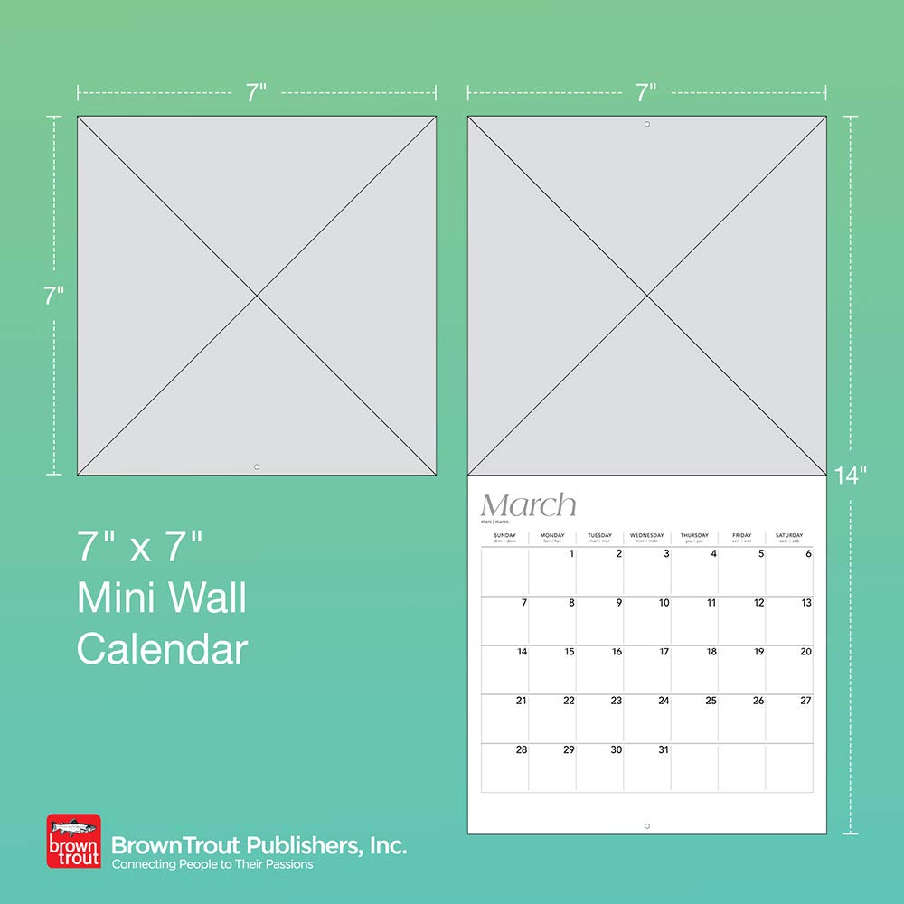 Sunrise Sunset 2022 7 x 7 Inch Monthly Mini Wall Calendar, Nature Photography Science