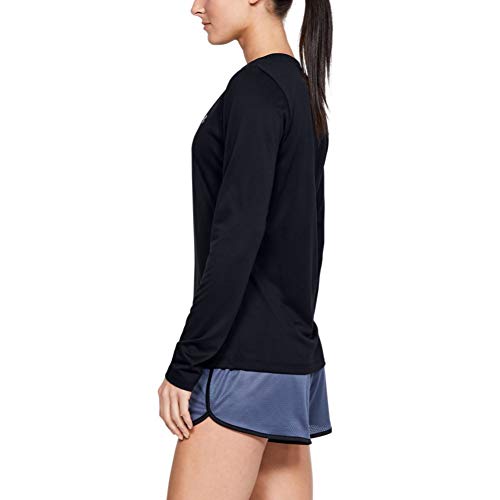 Under Armour Women's UA Tech Crew Long Sleeve SM Black