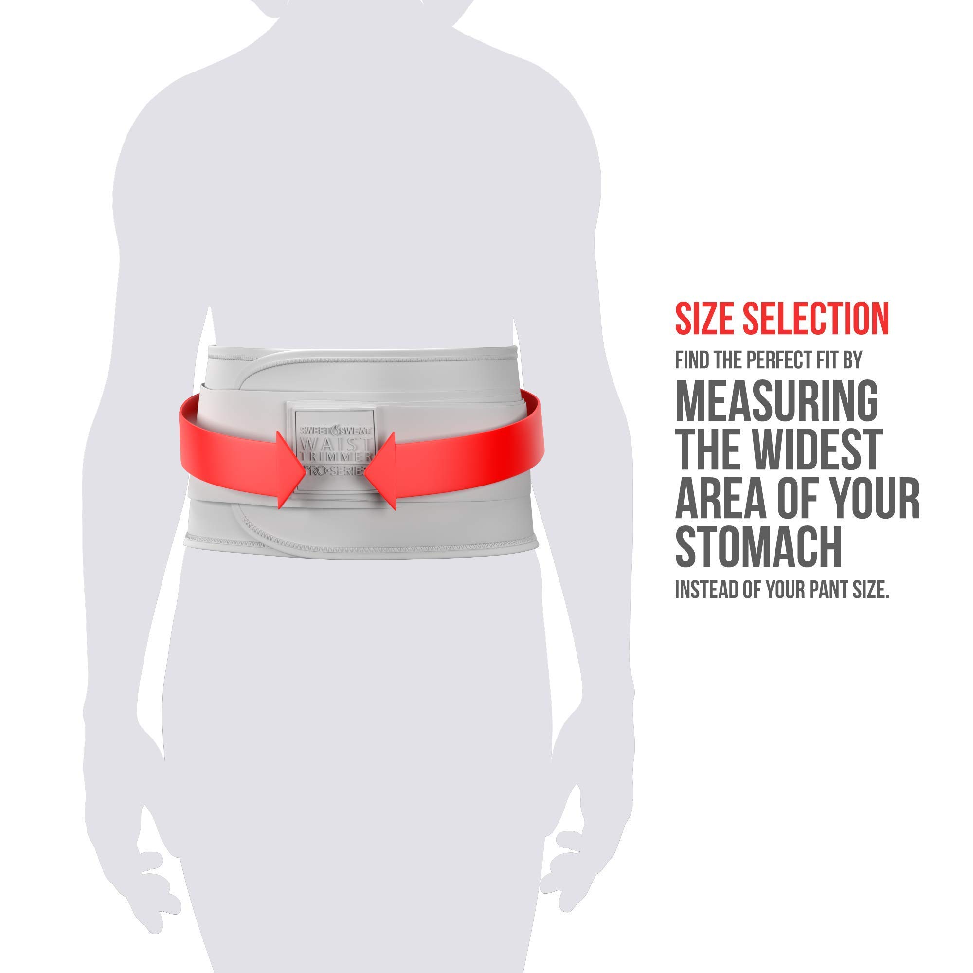 Sports Research Sweet Sweat 'Pro-Series' Waist Trimmer with Adjustable Velcro Straps for a Tighter Fit (Pink, XS-S)