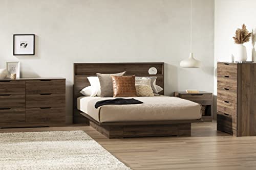 South Shore Holland Headboard (54/60''), Full/Queen, Natural Walnut