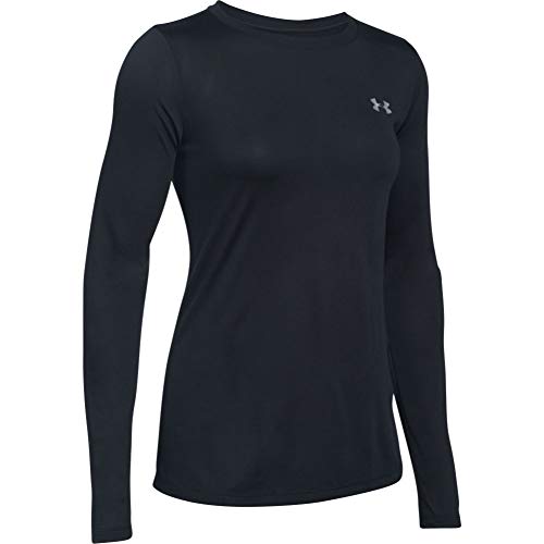 Under Armour Women's UA Tech Crew Long Sleeve SM Black