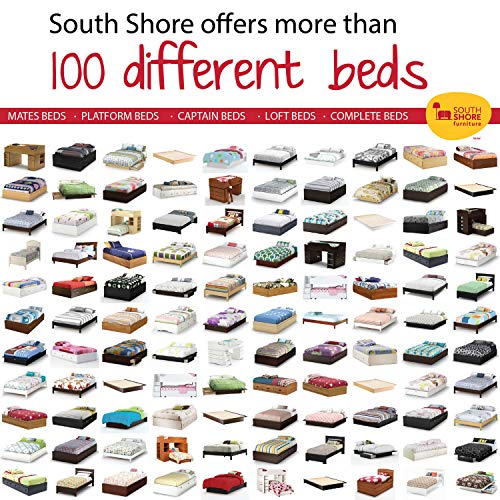 South Shore Step One Full Bookcase Storage Bed in Pure White