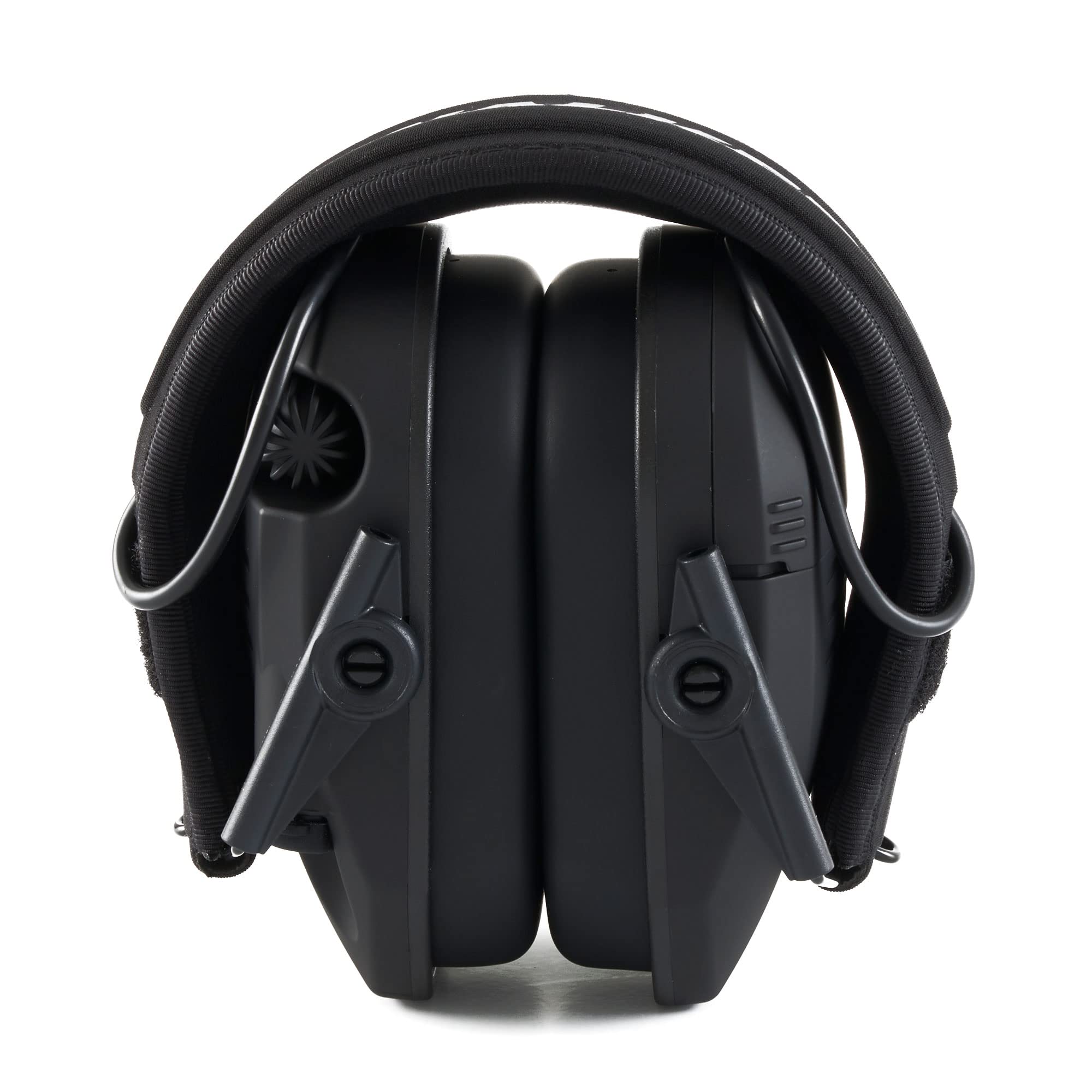 Walker's Razor Slim Shooter Electronic Hearing Protection Earmuffs with 23dB Noise Reduction and Sound Amplification, Black Punisher