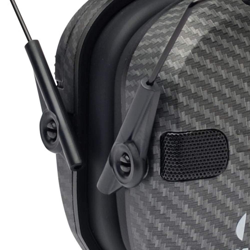 Walker's Razor Series Protection Slim Shooter Folding Earmuffs with 2 Omnidirectional Microphones and Full Range HD Speakers, Carbon (2 Pack)