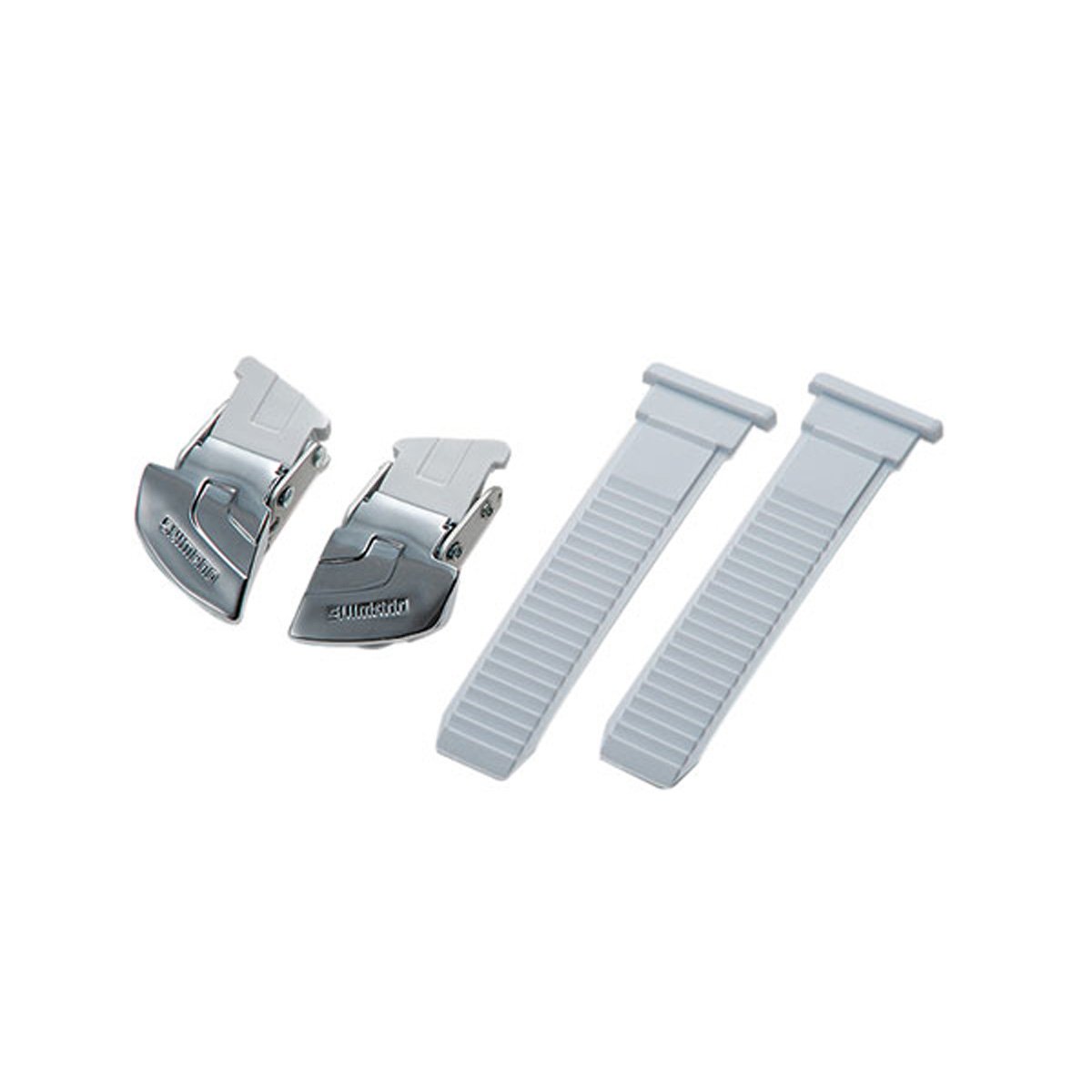SHIMANO Cycling Universal Replacement Buckle with Strap Set for Cycling Shoe - White - Large