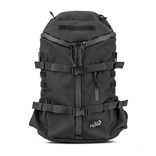 YUNIC Cooler Backpack 26L Insulated Lightweight Tactical Assault Pack Water and Tear Resistant Large Capacity for Daily and Outdoor Activities (Black)