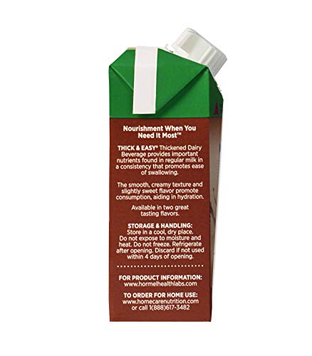 Thick & Easy Thickened 2% Reduced Fat Dairy Beverage, Chocolate, Nectar Consistency, 8 Ounce (Pack of 27)