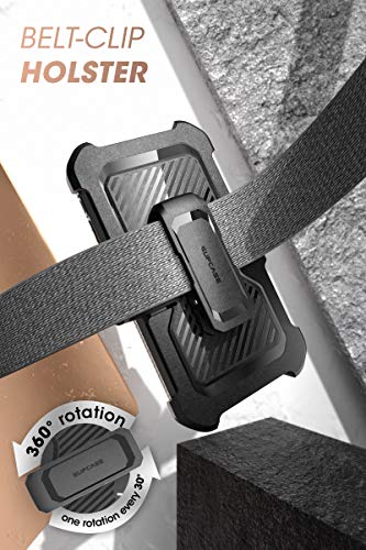 SUPCASE Unicorn Beetle Pro Series Case for Moto G Stylus 2020 [Not Fit 2021/2022 Version], Built-in Screen Protector Full-Body Rugged Holster & Kickstand Case (Black)