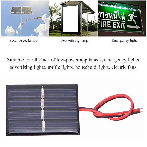 Srliya Charger polysilic 13×11×1 4pcs 0.36w 2v Solar Panel Charging Power Board and Electronic line for Small Power appliances