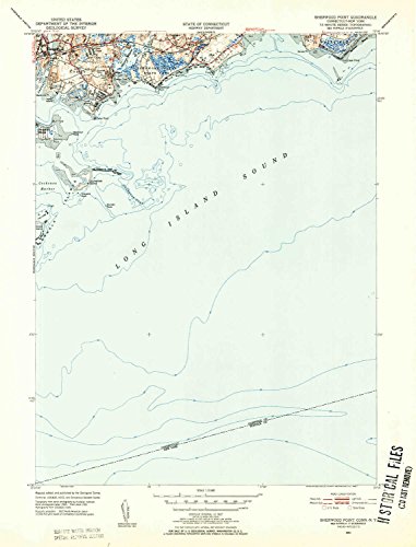 YellowMaps Sherwood Point CT topo map, 1:31680 Scale, 7.5 X 7.5 Minute, Historical, 1951, Updated 1952, 20.9 x 15.9 in - Paper