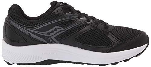 Saucony Men's Core COHESION 14 Road Running Shoe, BLACK/WHITE, 12.5 Wide