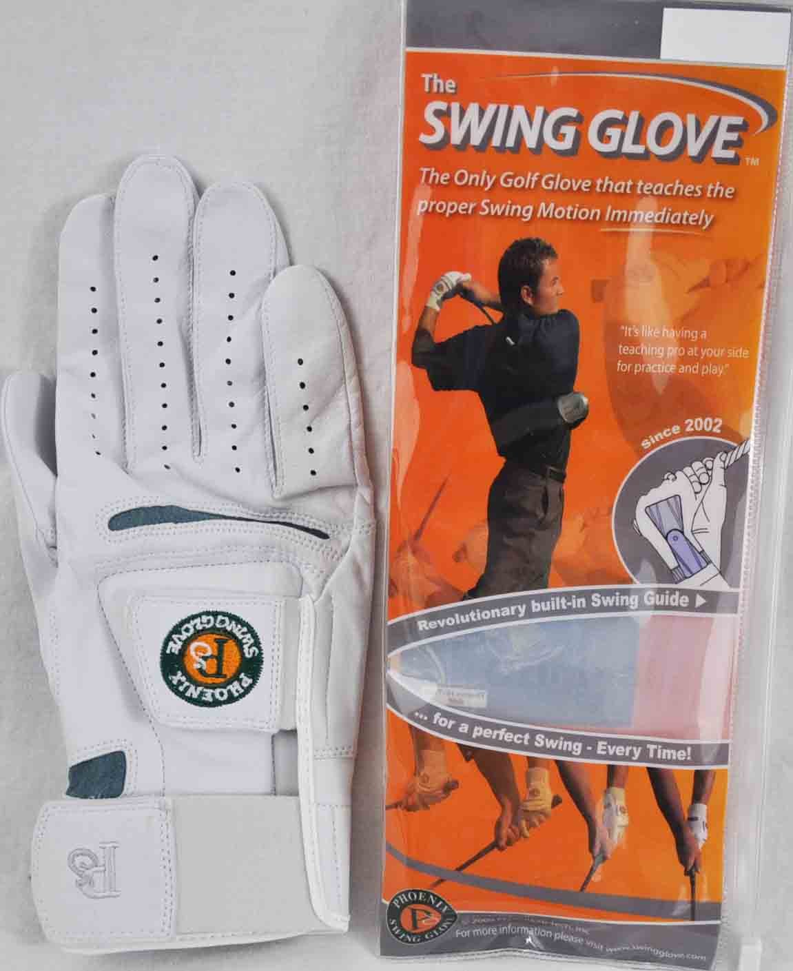 Swing Glove Best Golf Training Aid/Play Men's Right Hand Glove (MidLarge)