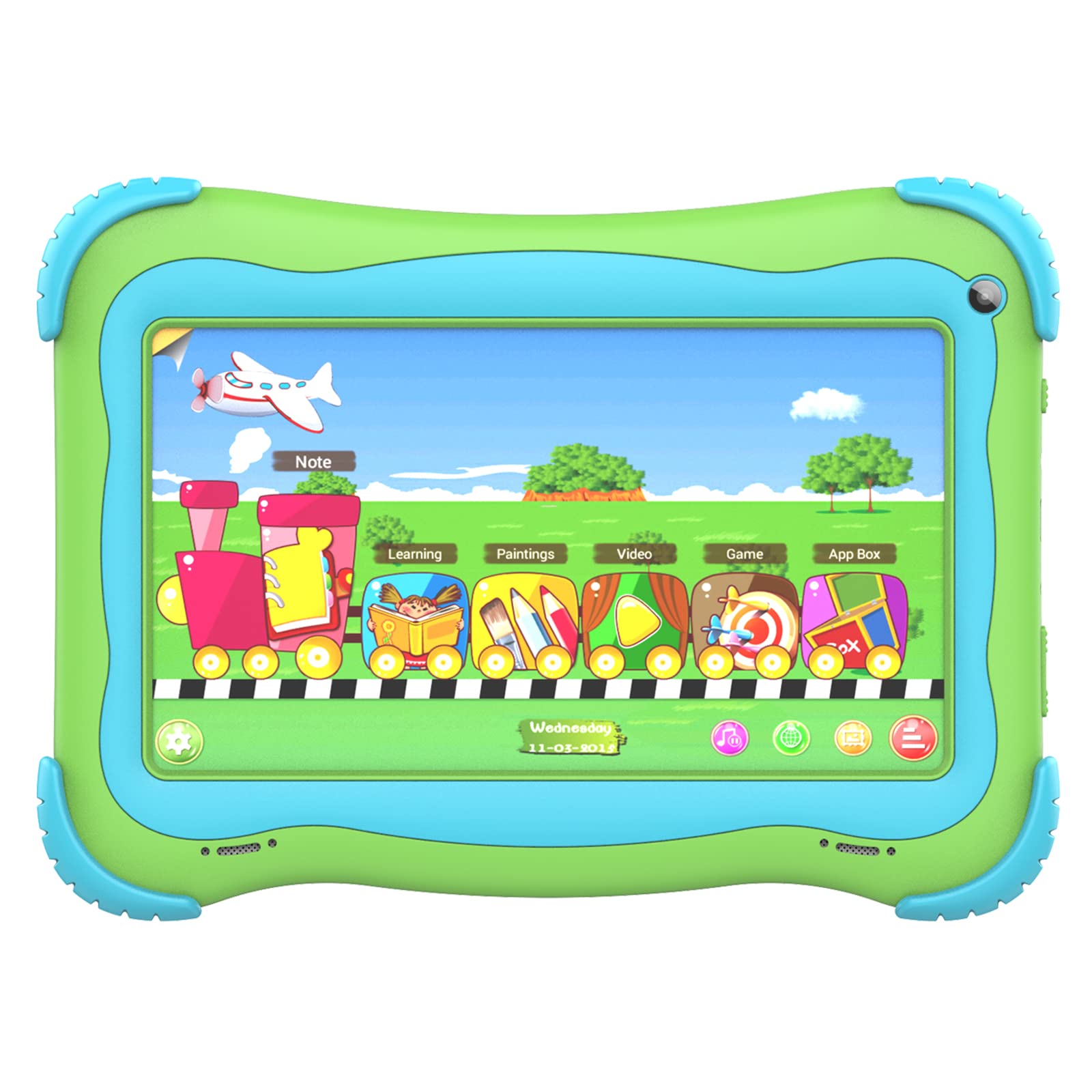UJoyFeel Kids Tablet 7 Android Kids Tablets for Kids Edition Tablet PC Android Quad Core Toddler Tablet with WiFi Dual Camera IPS Safety Eye Protection Screen and Parental Control Mode