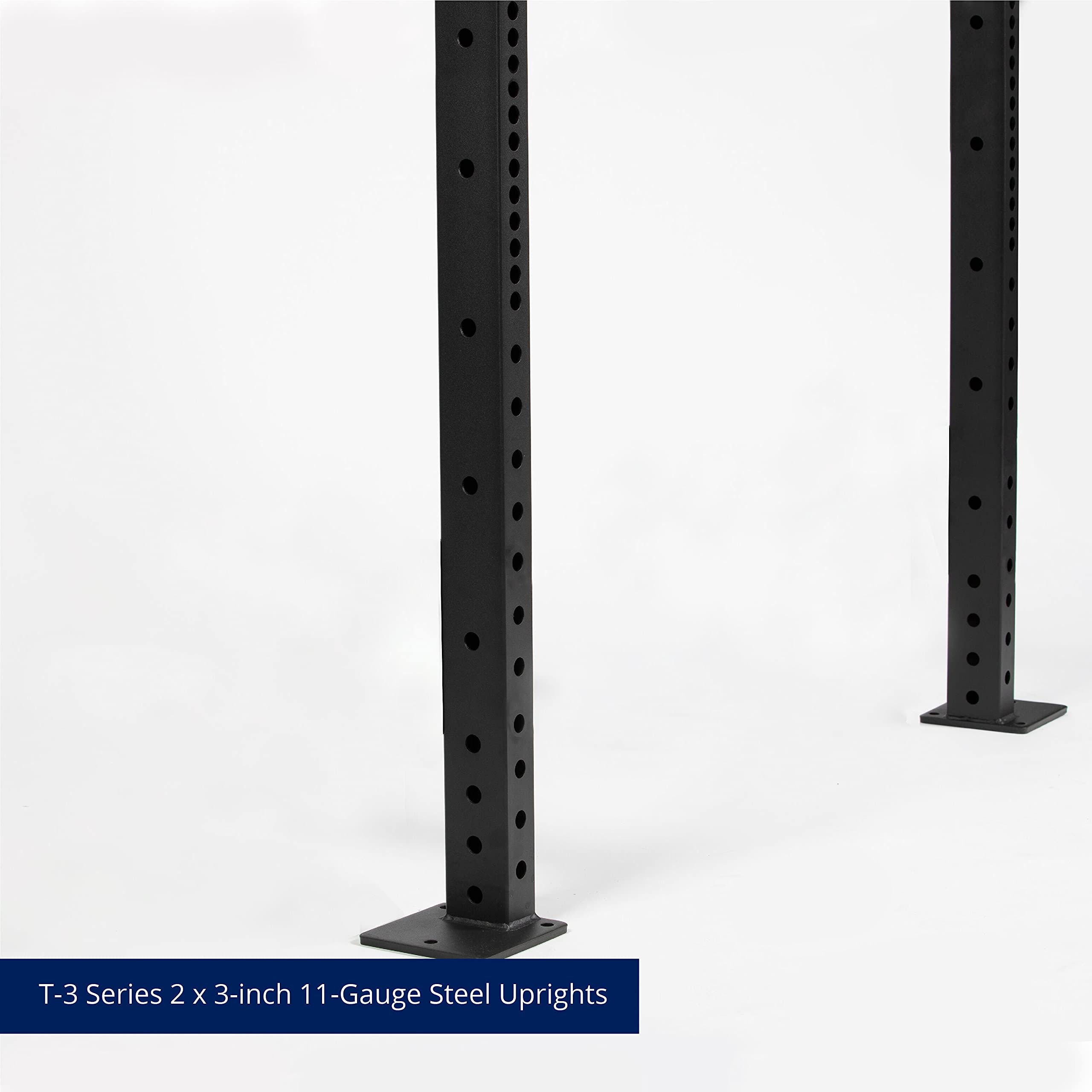 Titan Fitness T-3 Series Space Saving Rack 91 in. Tall 18 in. Deep Wall Mount