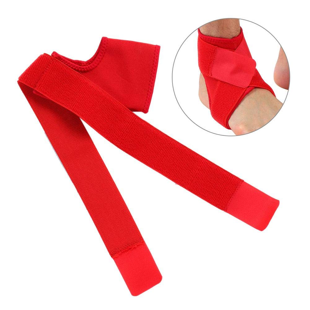 Ymiko Ankle Bandage Breathable Ankle Support Brace, Sports Ankle Joint Support Strap for Sprain Injury Recovery (Red 1 Pair) (L)