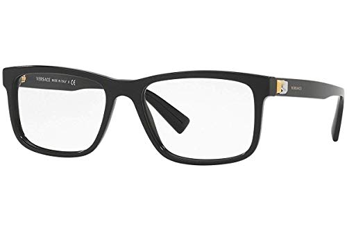 Versace Men's VE3253 Eyeglasses 55mm, Black, 55/17/145