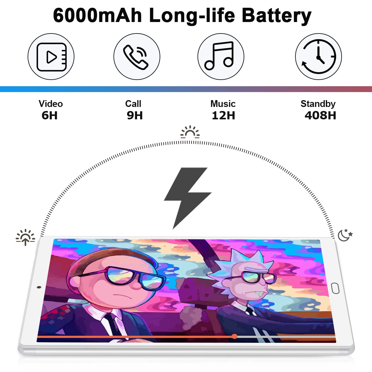 ZONKO 10 inch Tablet, Android 11 Tablets, GMS Tablet with 4+64GB Storage, IPS Full HD Screen, 6000mAh Battery, 13MP Camera Support 5.0 Bluetooth, Dual Band WiFi 5Ghz+2.4Ghz, Tablet PC