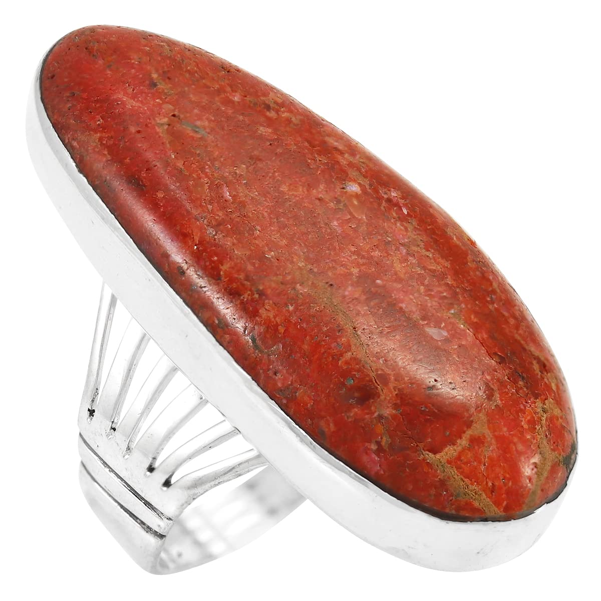 Turquoise Ring Sterling Silver 925 Genuine Gemstones Size 6 to 11 (Turquoise, 6)