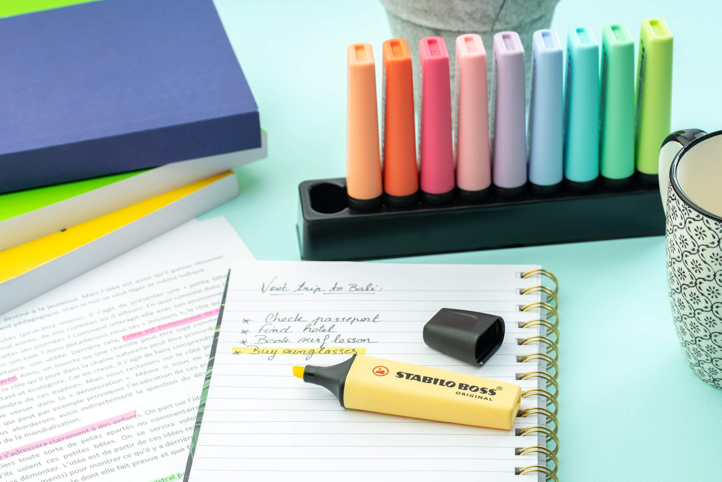 Stabilo Boss Original Highlighter Set of 10 Pastel Highlighters
